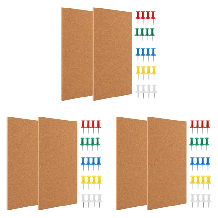 (GREH) 3 Set Cork Board Bulletin Board, Small Rectangular Pin Board for ...