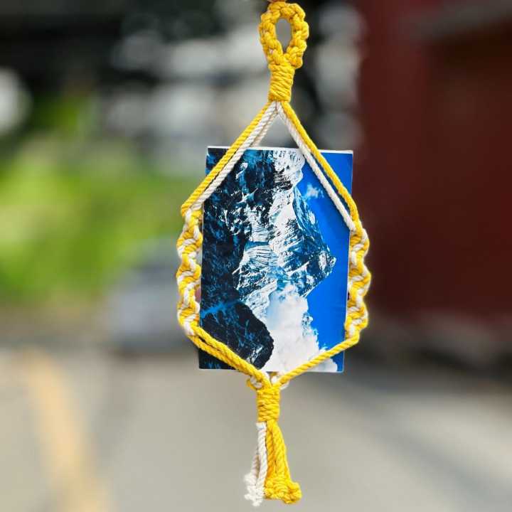Polaroid Photo Frame Macrame Frame Macrame Photos Hanger |Review Mirror ...