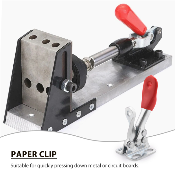 4 PCS 60 Lbs Antislip Covered Hand Tool Toggle Clamp Horizontal Clamp ...