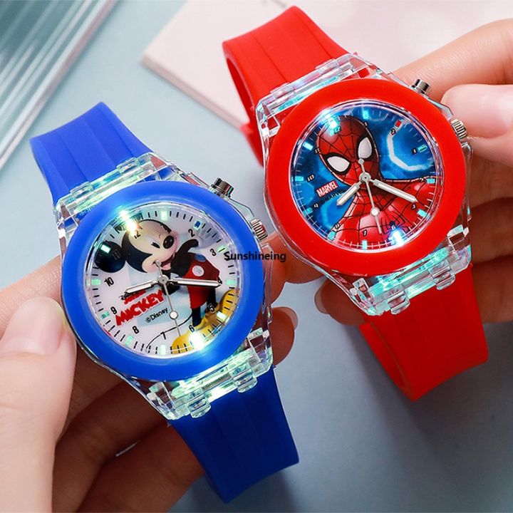 Birthday gifts electronic watches doll cartoon character flashlight ...