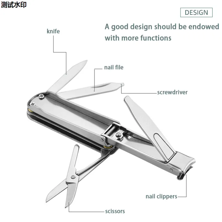 Keychain nail tool Multi-function set beauty nail clippers 5-in-1 2025 ...