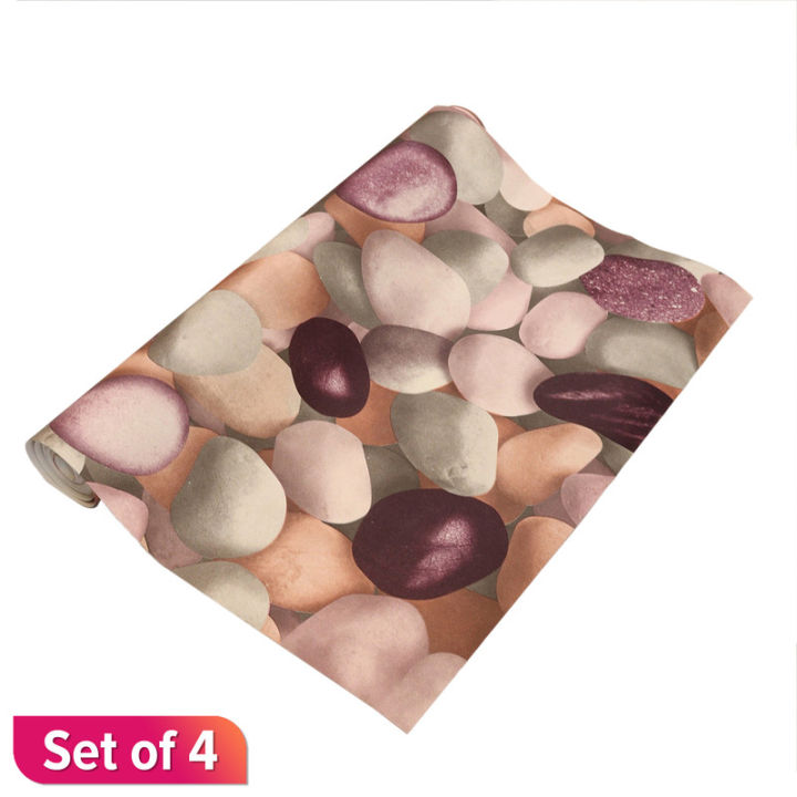 Pebbles Design Fancy Wallpaper 57 Sq. Ft (Set of 4) | Daraz.com.np