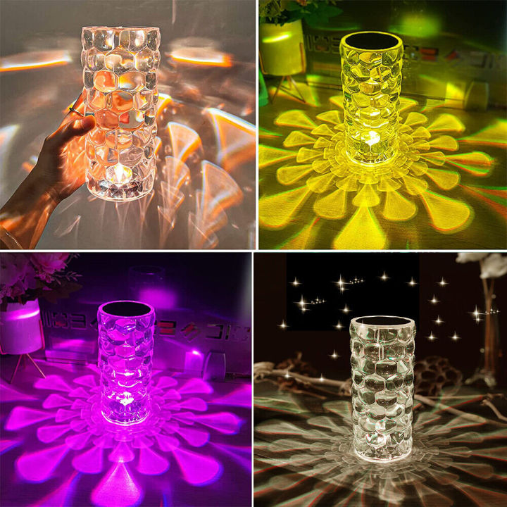 LED Water Drop Cordless Crystal Table Lamp | Daraz.com.np