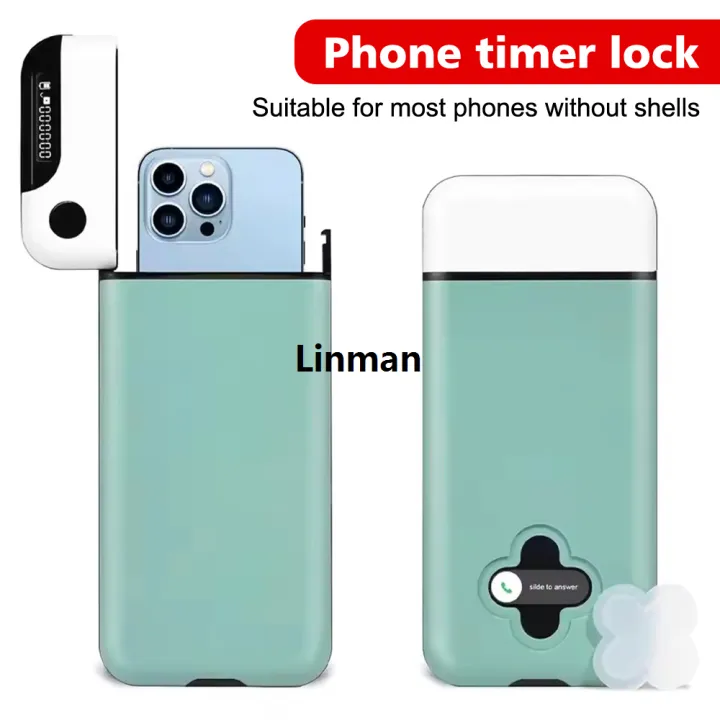 Linman 2025 Smart Phone Keepin Box Lock Box Timer Bag Portable Mobile ...