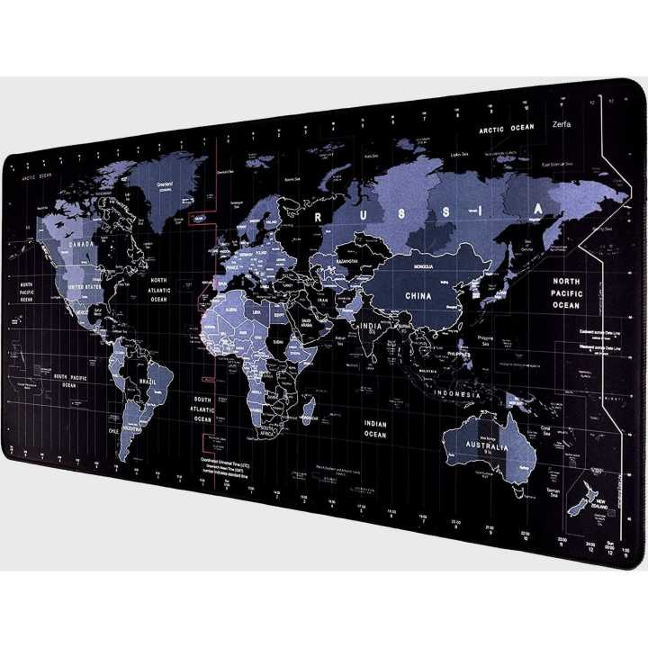 World Map Design - Extra Large Extended Anti Slip Rubber - Gaming Mouse ...