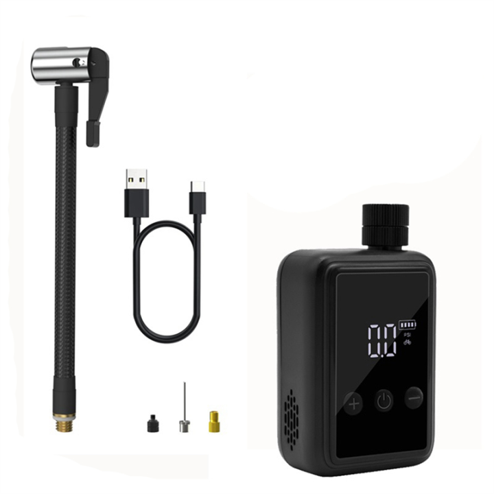 Mini Portable Bicycle Pump 150PSI Pump with Digital PSI Pressure Gauge Motocycle Road Bike Tire ...