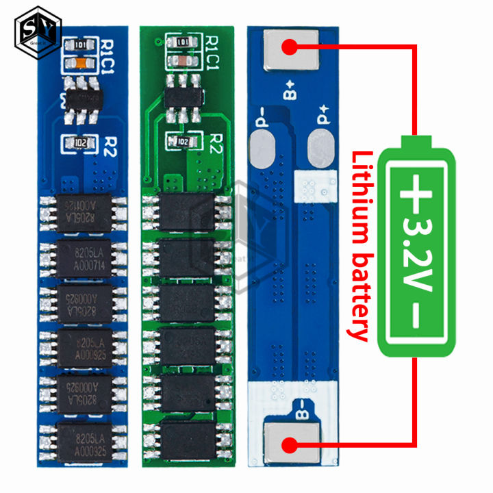 1S 15A 3.7V/3.2V Li-ion 6MOS BMS PCM Battery Protection Board PCM for ...