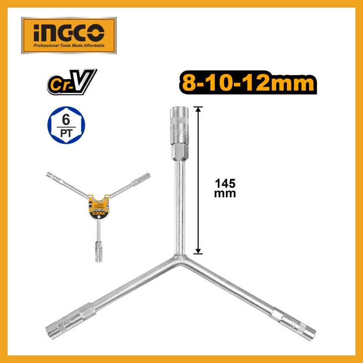 INGCO Cr-V Y-type Socket Wrench(8-10-12mm) HYSW081012 | Daraz.com.np