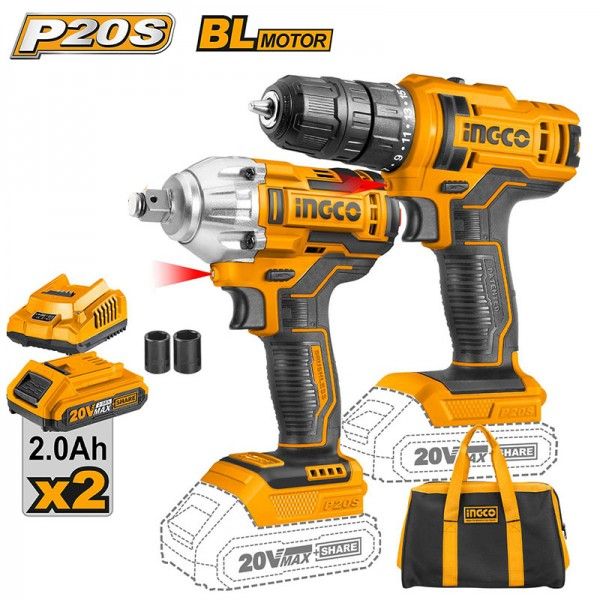 Ingco New 2Pcs Combo Kit Lithium-ion Cordless | Daraz.com.np