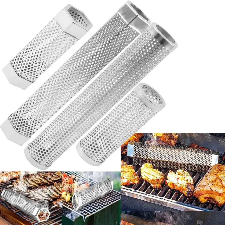 Outdoor Pellet Smoker Smoked Box Filter Gadget BBQ Smoker Tube Smoke ...