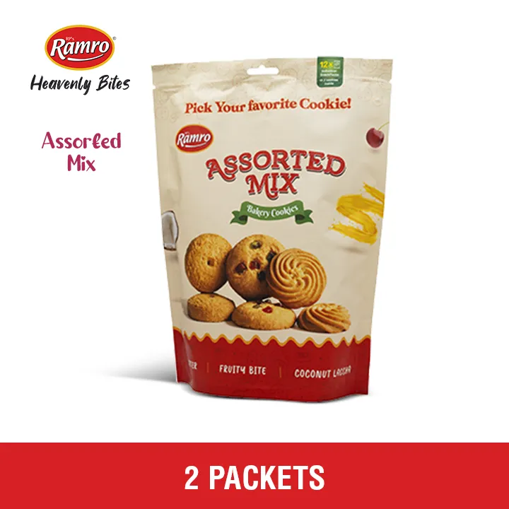 Ramro Assorted Mix Cookies 180g X 2 Packets | Daraz.com.np