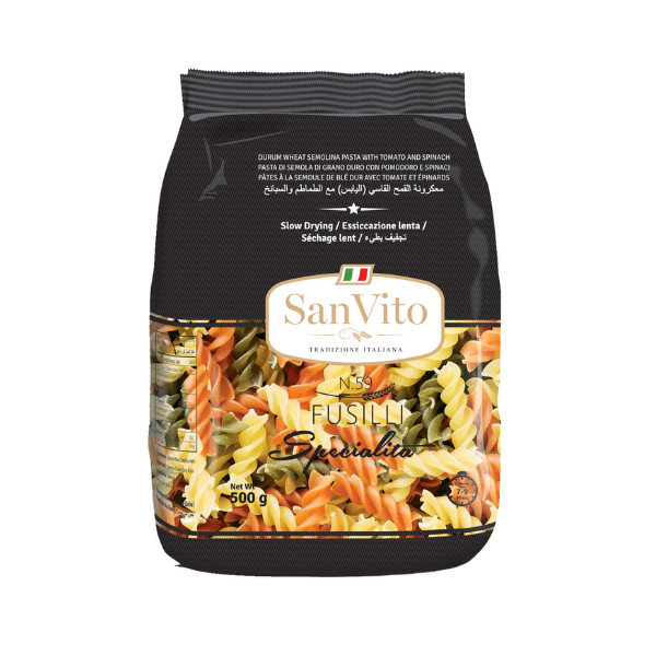 San Vito Tri-Color Fusilli Pasta 500g | Daraz.com.np