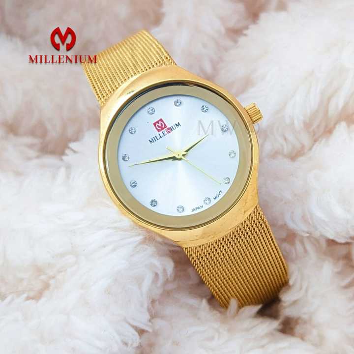 Millenium MW58112 Classic Water proof Diamond Indicator Watch For Women ...