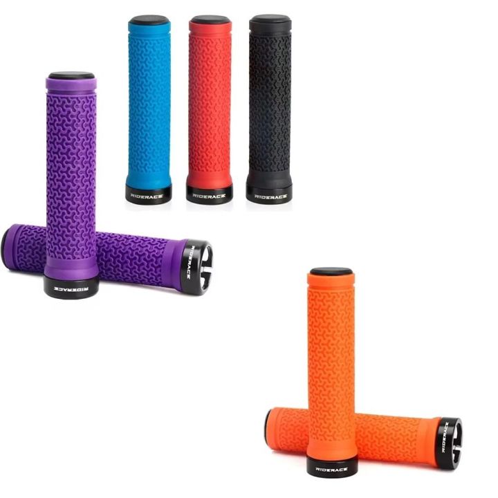 Bike Accessories Rubber Bicycle Handlebar Grips 5 Colors Anti-slip Bike ...