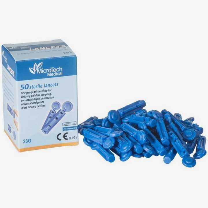 Glucometer Blood Lancet Sterilized / Injection, Sugar Test Needles For ...