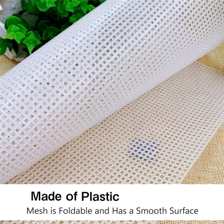 Canvas Pads 8 Pcs White Rectangle Plastic Mesh Sheet Flexible Plastic ...