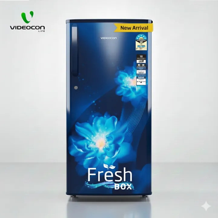 Videocon Life 225 LTR Single Door Direct Cool Refrigerator 5 Star Blue ...