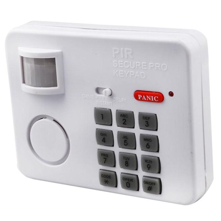 Wireless Motion Sensor Alarm with Security Keypad PIR Home Garage Shed ...