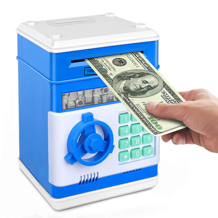 Mini ATM Electronic Piggy Bank for Kids – Automatic Money Rolling ...