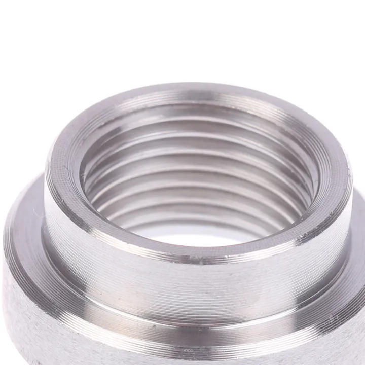 Oxygen Sensor Stainless Steels Bung Plug Nut Stepped Mounting Cap Kit ...