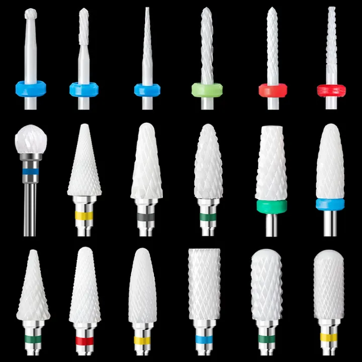 WeihonghunfeiCeramic Carbide Nail Drill Bit Nail Cutter Rotate Burr ...