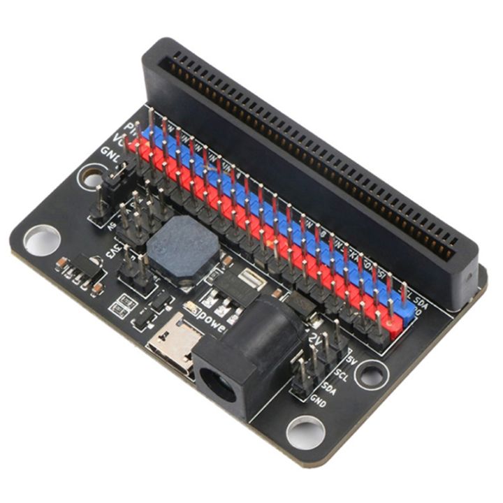 Expansion Board for Micro:Bit GPIO Expansion Python IO:Bit 5V with on Board Passive Buzzer ...