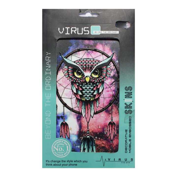 Decorative Mobile Back Skin Round Owl Sticker For All Iphone Mobile ...