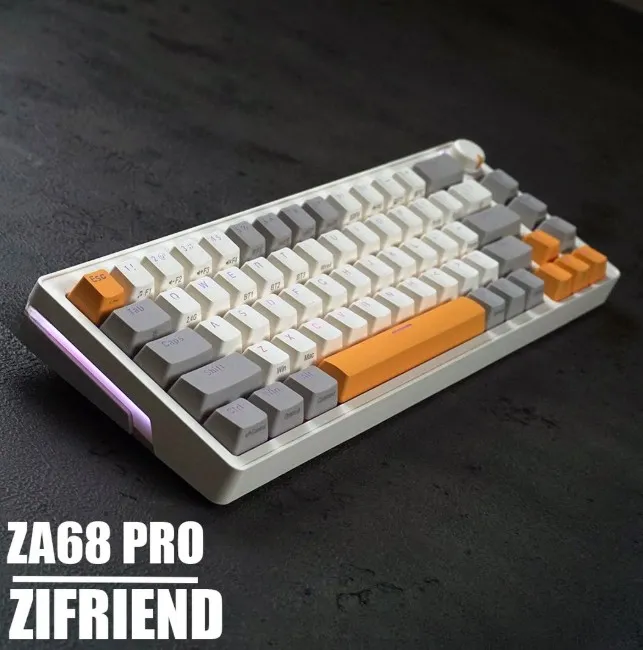 Zifriend ZA68 Pro RGB Tri Mode Wireless Bluetooth Hot Swappable ...
