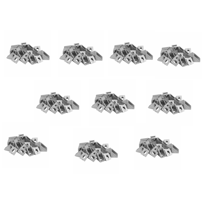 200Pcs 2020 Corner Fitting Angle Aluminum 20x 20 L Connector Bracket ...