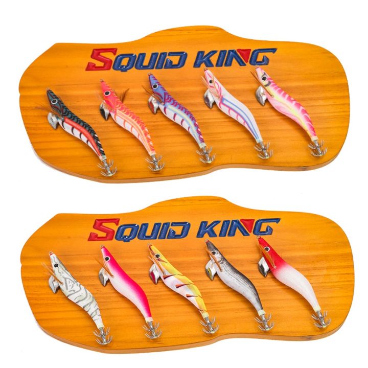 New Simulation Lifelike Lead Sinker Fishing Tackle Octopus Bait Wood ...