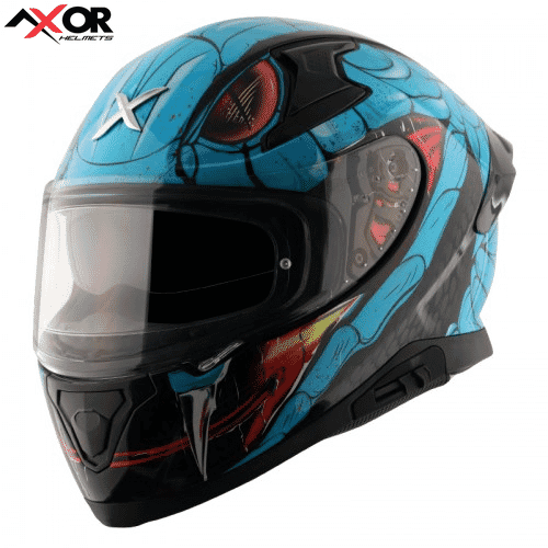 Axor Apex Venomous Glossy Blue Helmet | Daraz.com.np