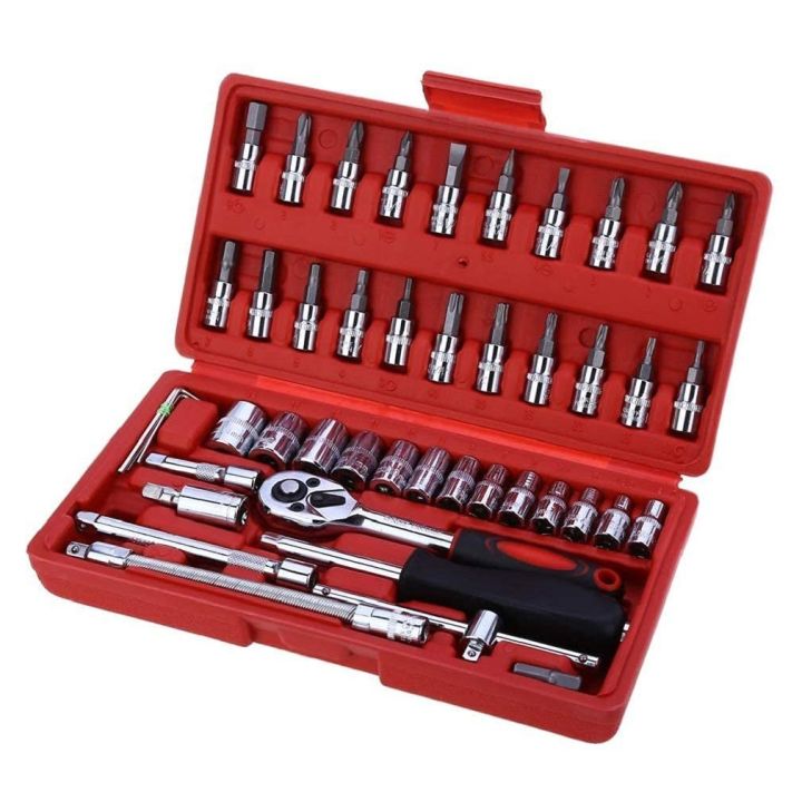 46 In 1 Pcs Tool Kit & Screwdriver and Socket Set | Daraz.com.np
