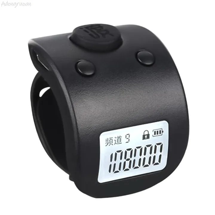 Adongruoan Mini Digital LCD Electronic Finger Counter Ring Hand Tally ...