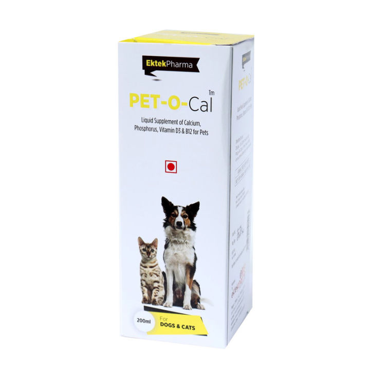 Pet-O-Cal Liquid Supplement Of Calcium Phosphorus For Dogs And Cats ...