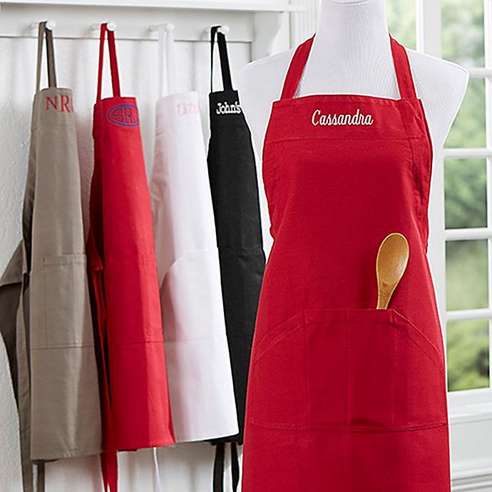 Waterproof Cotton Kitchen Apron With Front Pocket (Color May Vary ...
