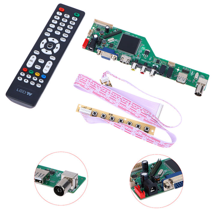 1Set LCD TV Motherboard Drive Board RR52C.03A Supports DVB-T DVB-T2 ...