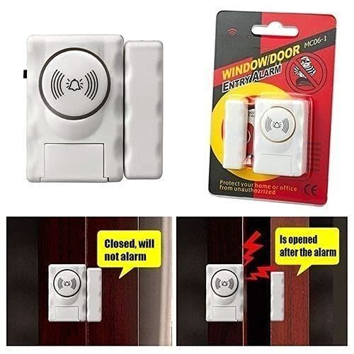 Window Door Entry Alarm System - Magnetic Sensor and Loud Sound Siren ...
