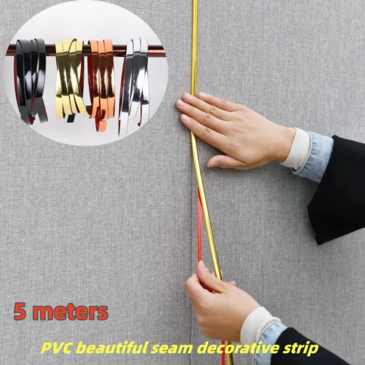Dongzhu 5M PVC Self-adhesive Waterproof Gold Tape Ceiling Background ...