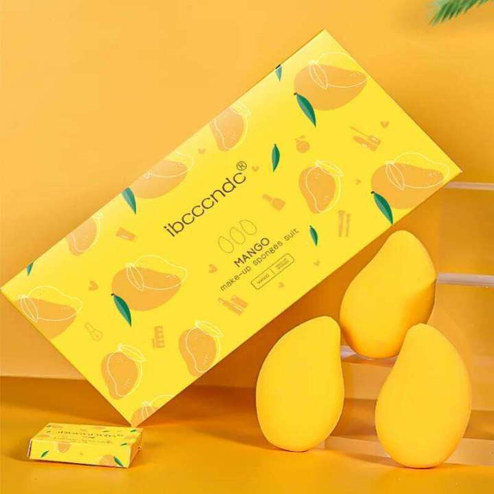 Mango Makeup Sponge BB Cream Hydrophilic Beauty Egg Wholesale Puff Wet ...