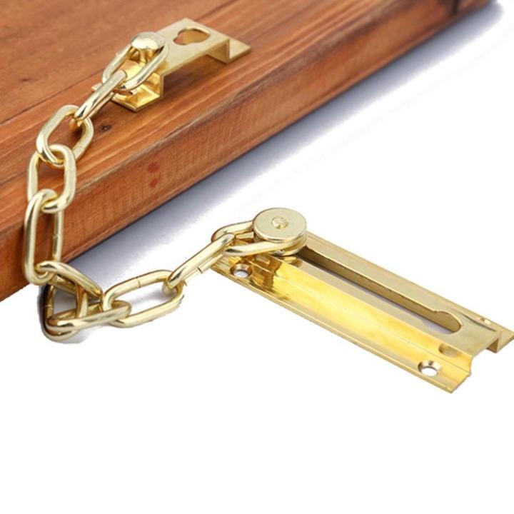Durable DIY Steel with Screws Chain Bolt Lock Sliding Door Lock Door ...