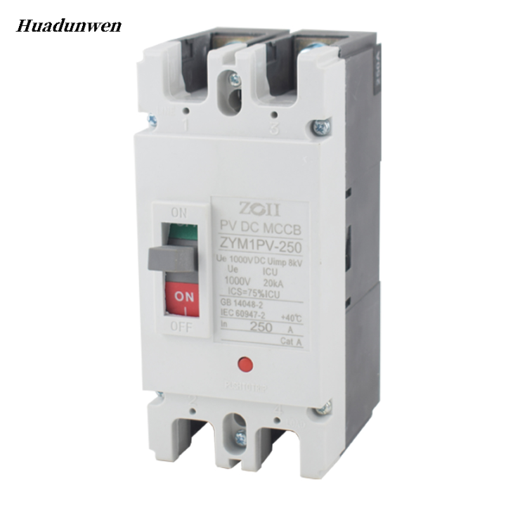 Huadunwen 150A PV Protector Switch Overload MCCB Circuit Breaker DC ...
