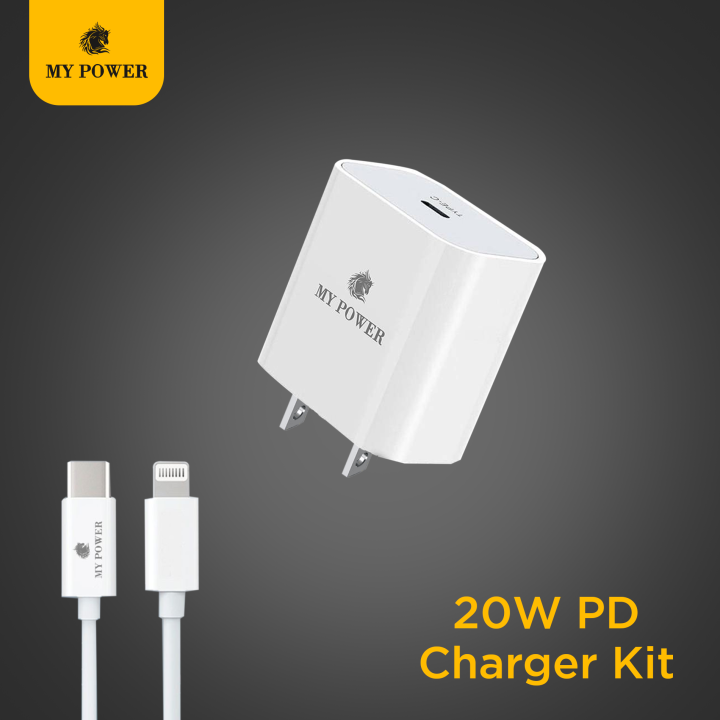 My Power 20 Watt PD Charger kit, US Pin, Pd Charger with PD Charging ...