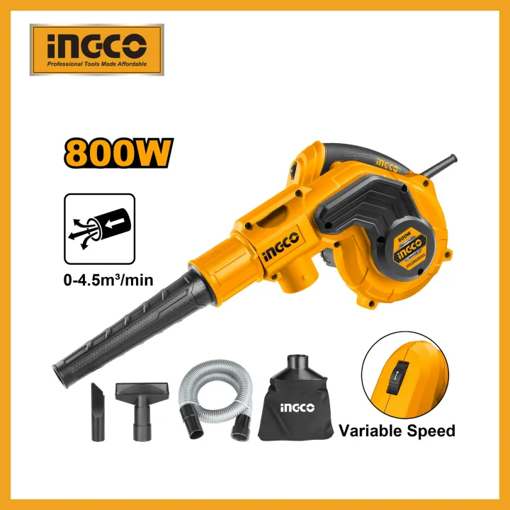 INGCO 800W Variable Speed Aspirator Blower With 1pcs Dust Bag For ...