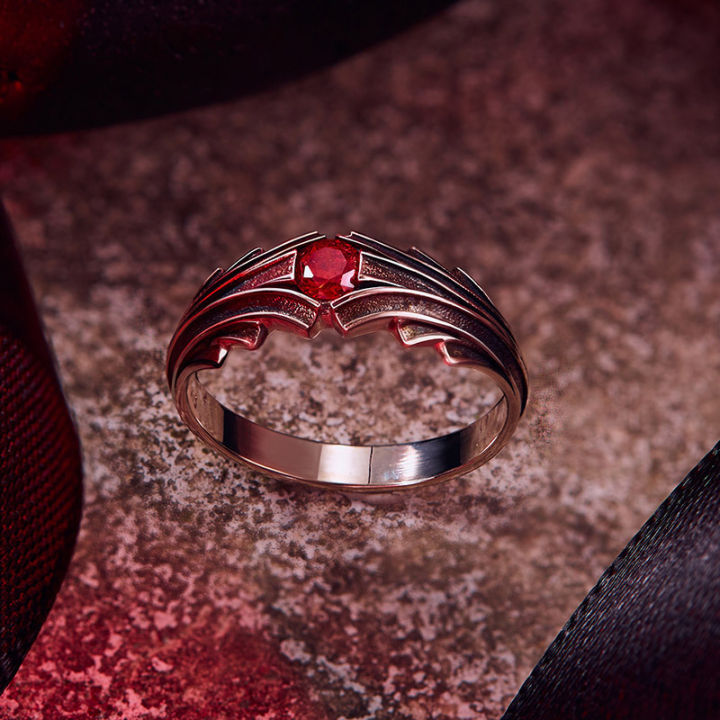 【Mega Sale】Sky Cup Between Tung Sakura Black Void Ring Male Secondary ...