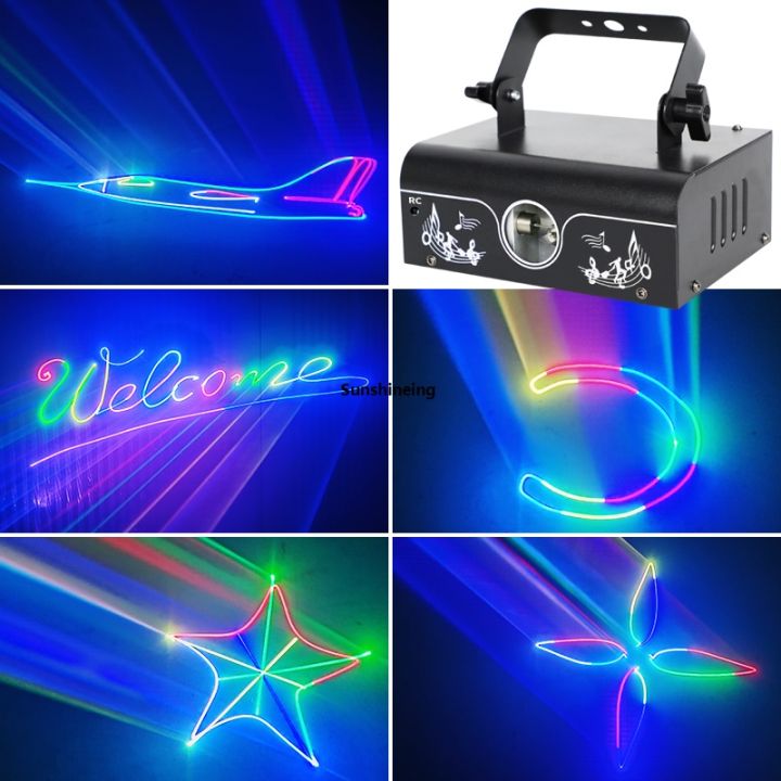 Club Wedding Disco DJ Family Party Lighting Effects DMX Laser Beam RGB ...