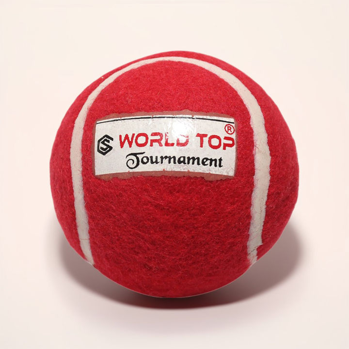 Red Color World Top Tournament Cricket Ball |Cricket Tennis Ball ...