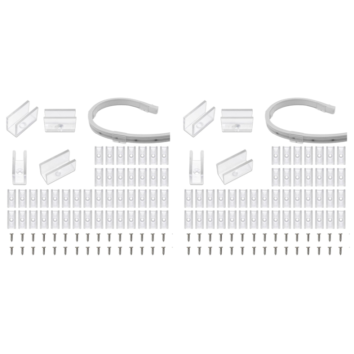 Neon Rope Light Mounting Brackets, 200PCS Neon Lights Install Fixing ...