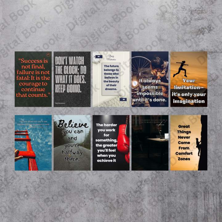 10 Positive Affirmation Poster, Motivation Poster I Size - 6inc x 4inc ...