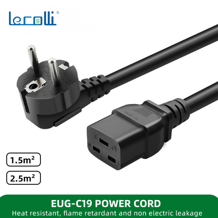 European Ups Power Cord Pure Copper 16a European Standard C19 Server ...
