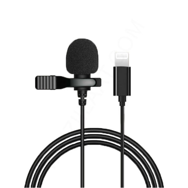 Lavalier - Clip-on Lightning Microphone For iPhone With Foam Condenser ...